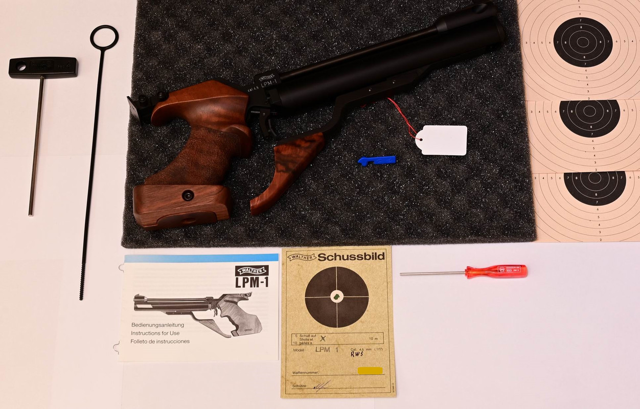 Walther LPM 1 Match Luftpistole 4,5 mm Unbenutzt inkl. Original Zubehör ...