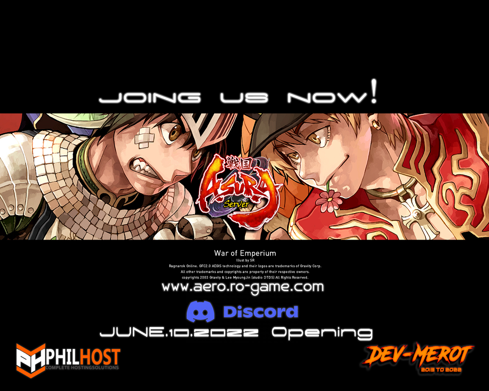 AeRO Asura Server Server Information - RMS Private RO Server Listing