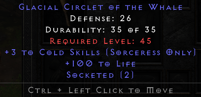 3 Cold 100 Life Circlet 2os Ft ___ - Topic - d2jsp