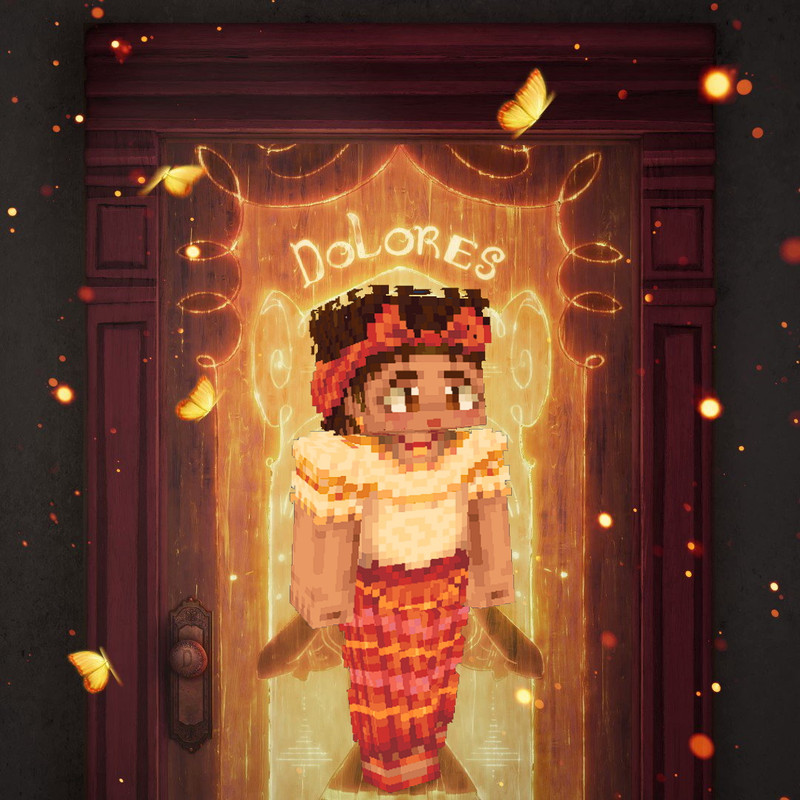 Bright Dolores Madrigal Minecraft Skin