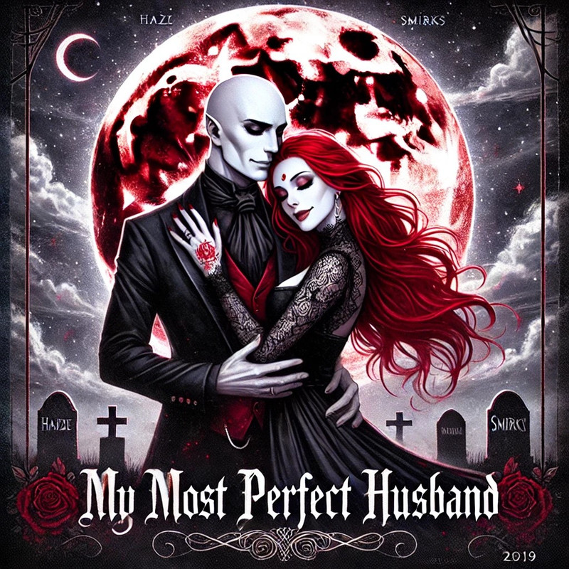 DALL E 2025 01 12 19 47 51 A romantic and gothic depiction of a couple named Haze and Smirks ...