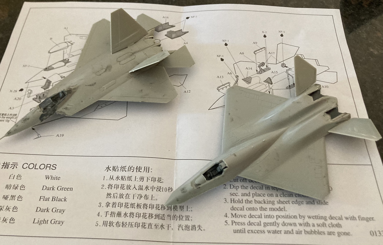 Trumpeter YF22 and YF23 in 1/144 - Prototypes, Racers, Research, Record breakers, Special ...