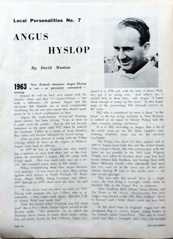 Angus Hyslop's Lotus 20 during the 1961 European Formula Junior season ...