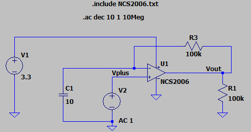 NCS2006 AOP LTspice open loop simualtion got wrong | Forum for Electronics