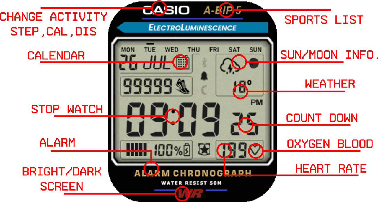 Casio ( Bip 5 ) by asoo - Amazfit Bip 5 | 🇺🇦 AmazFit, Zepp, Xiaomi ...