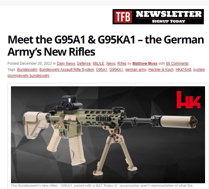 Germany’s new rifle ‘inaccurate in battle’ - Page 2 - AR15.COM