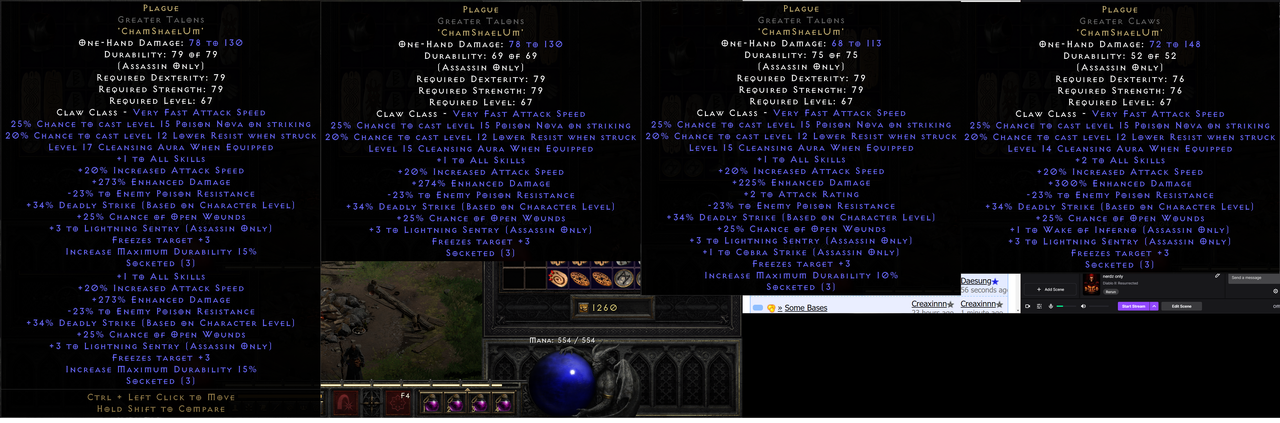 Lots Of Plague Trapsin Claws - Topic - d2jsp