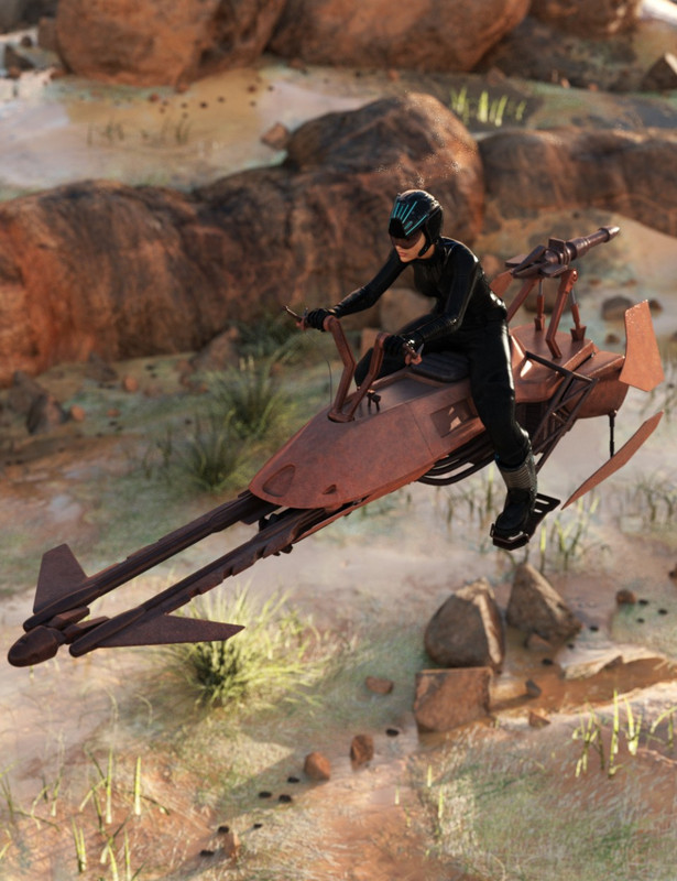 Flying Motorcycle 2025 - Free Daz 3D Models