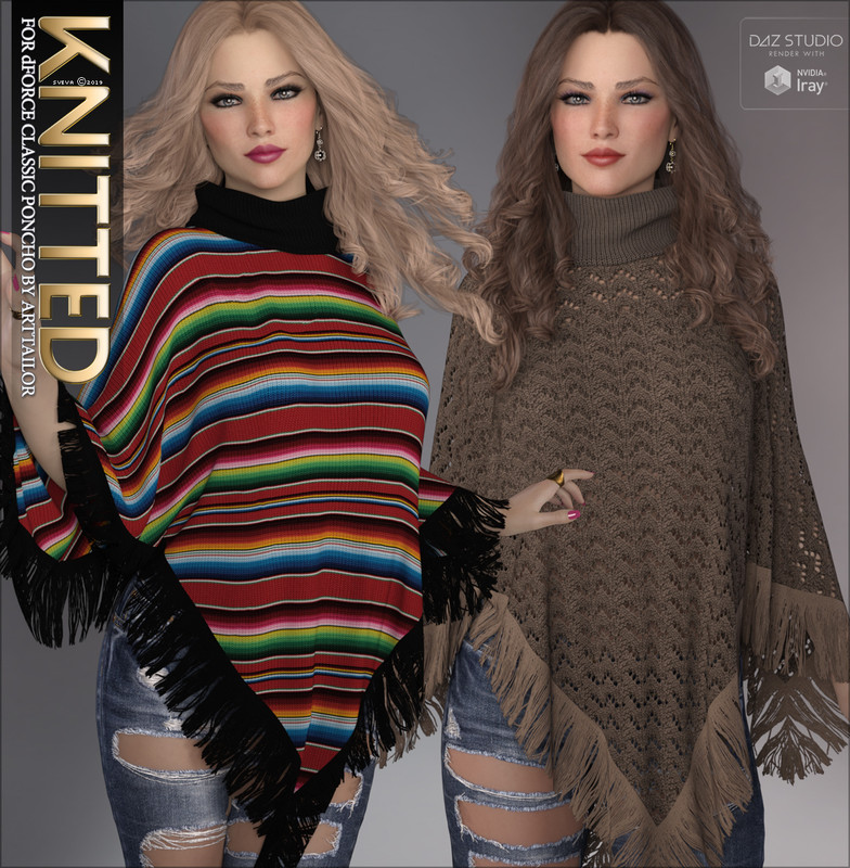 dForce Classic Poncho for Genesis 8 Females » TOPGFX | Daz3d ...