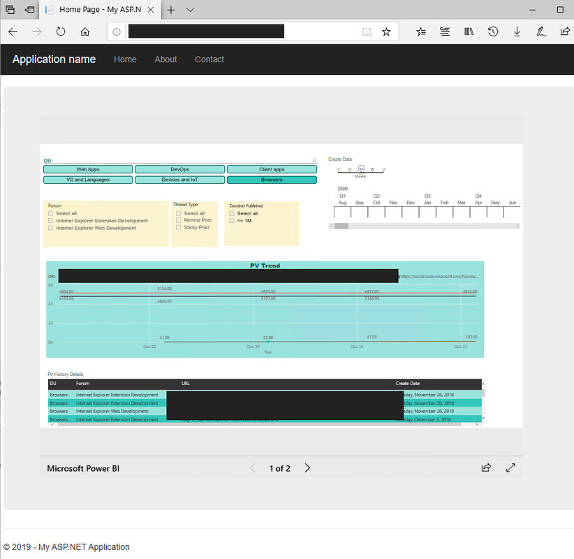 Internet Explorer Power Bi Embedded Issues With Ms Edge And Ie Stack Overflow