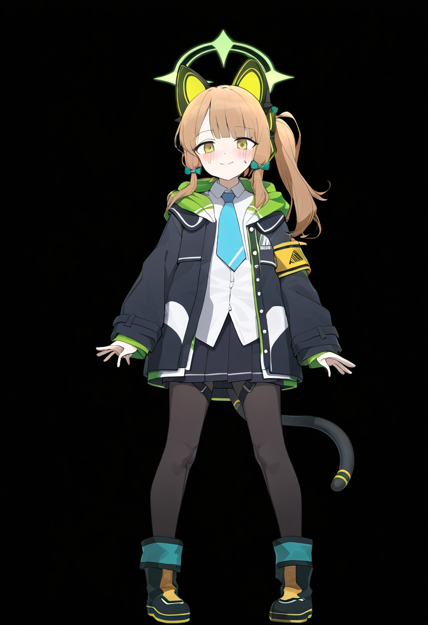1girl, {midori (blue archive)}, ump45 (girls' frontline) cosplay, blue ...