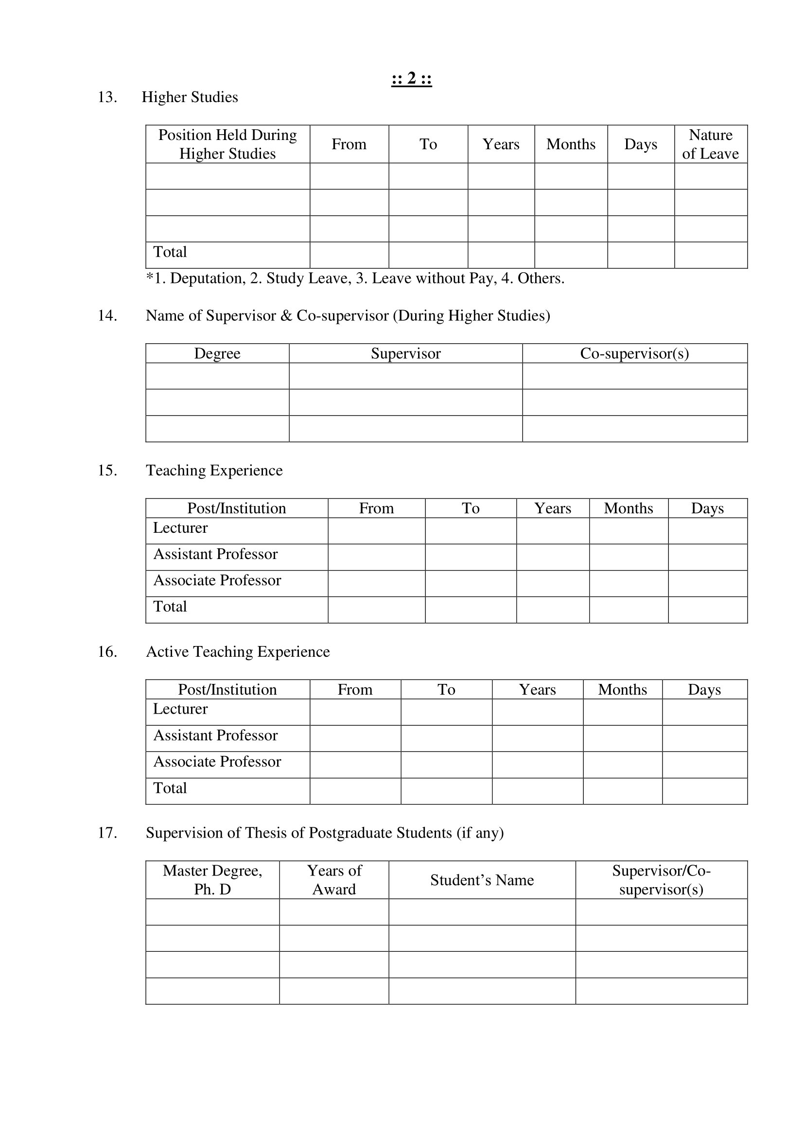 KUET Associate Professor Job Application Form 2023 PDF 2 — Postimages
