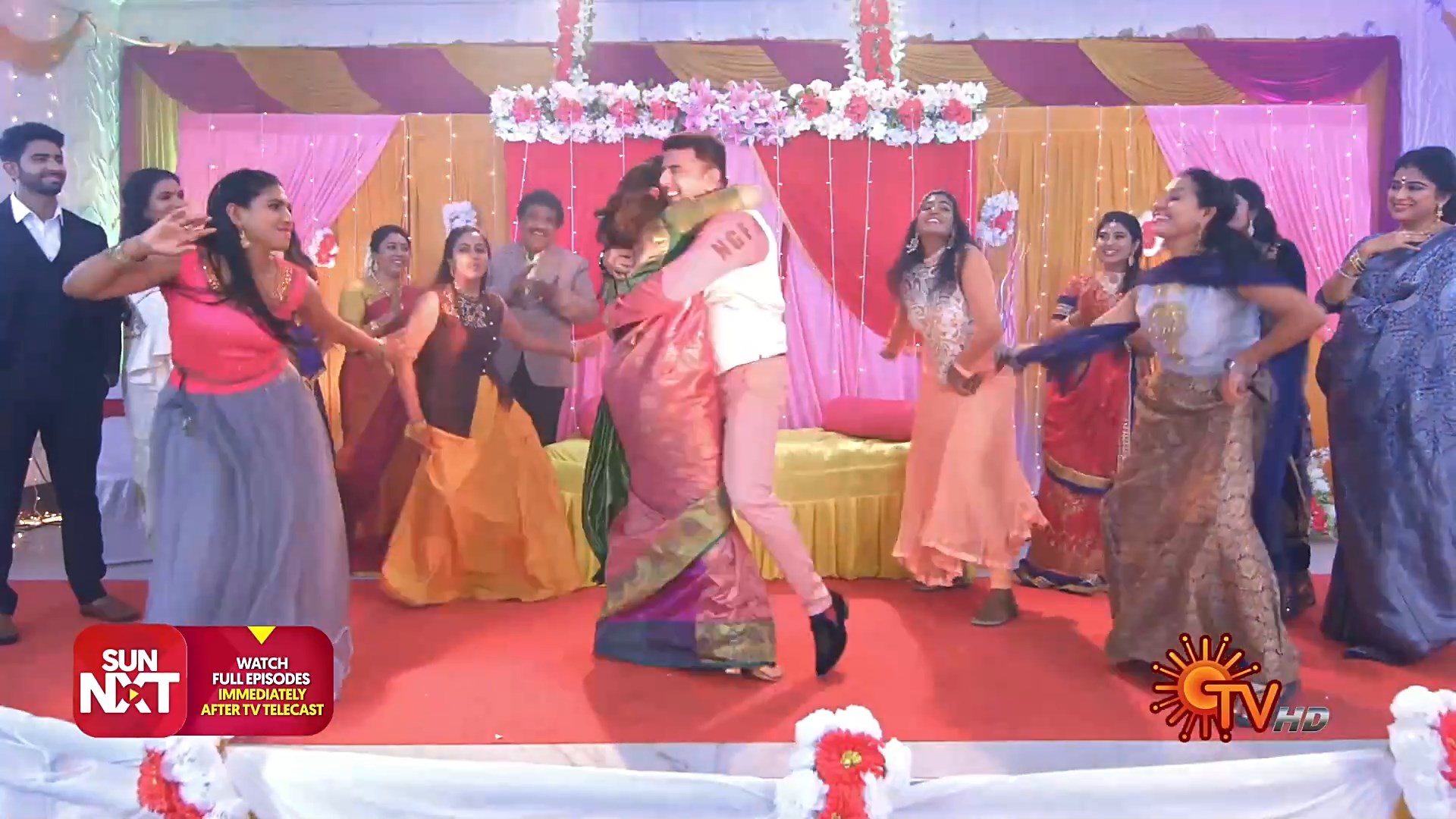 Nithya Das Hot Sexy Navel Slip and side boobs hsow in rose saree mkv ...