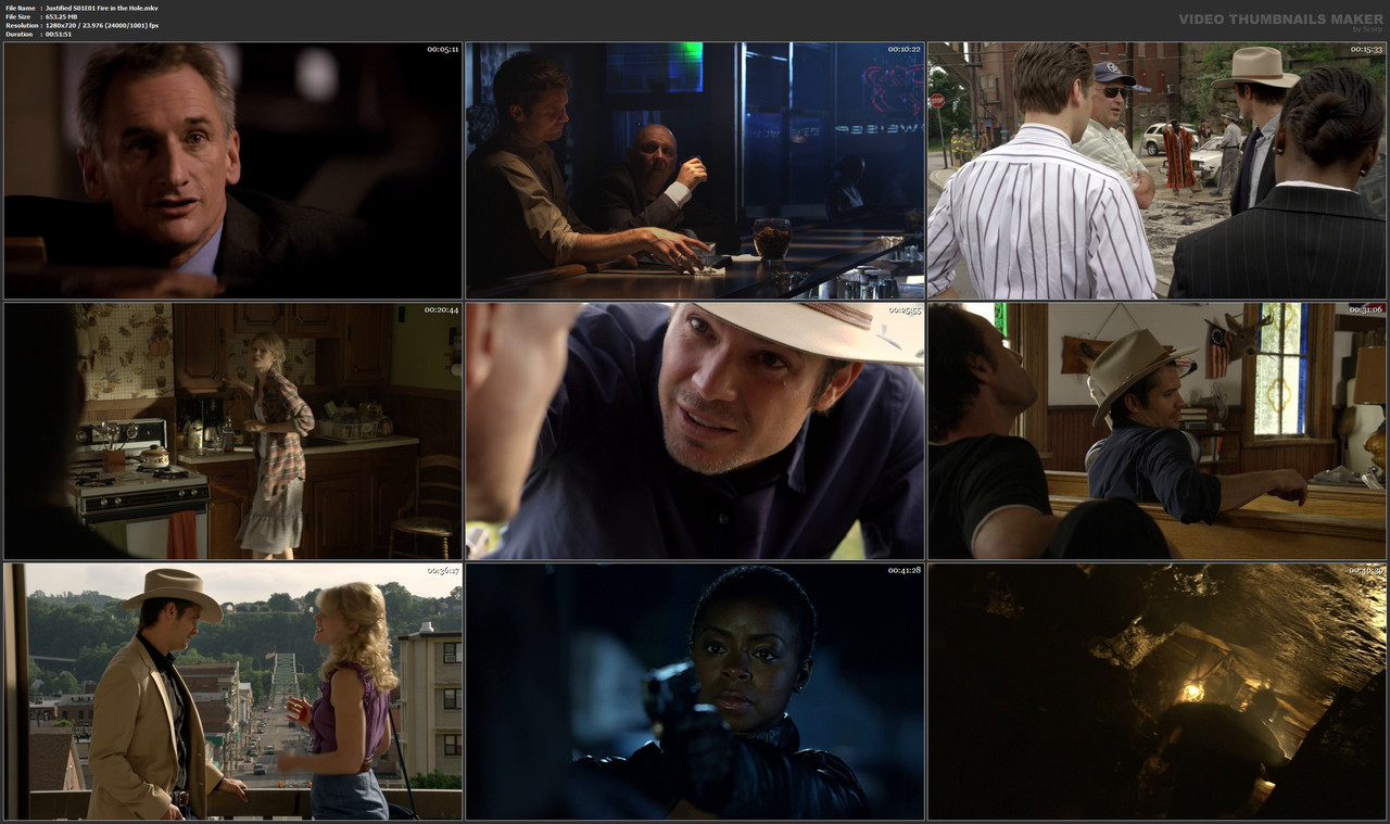 Justified S01 E01 Fire in the Hole mkv — Postimages