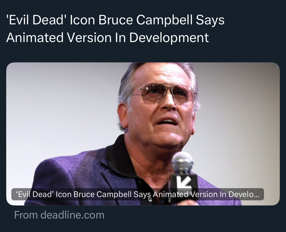 Animated Evil Dead series in development, says Bruce Campbell - Blu-ray ...