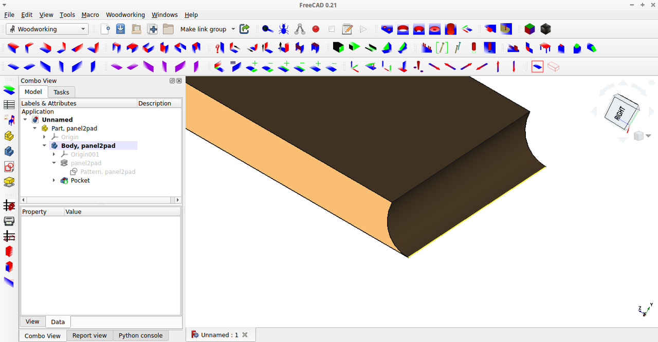 [solved] inverted fillet? other ways than pocket? - FreeCAD Forum