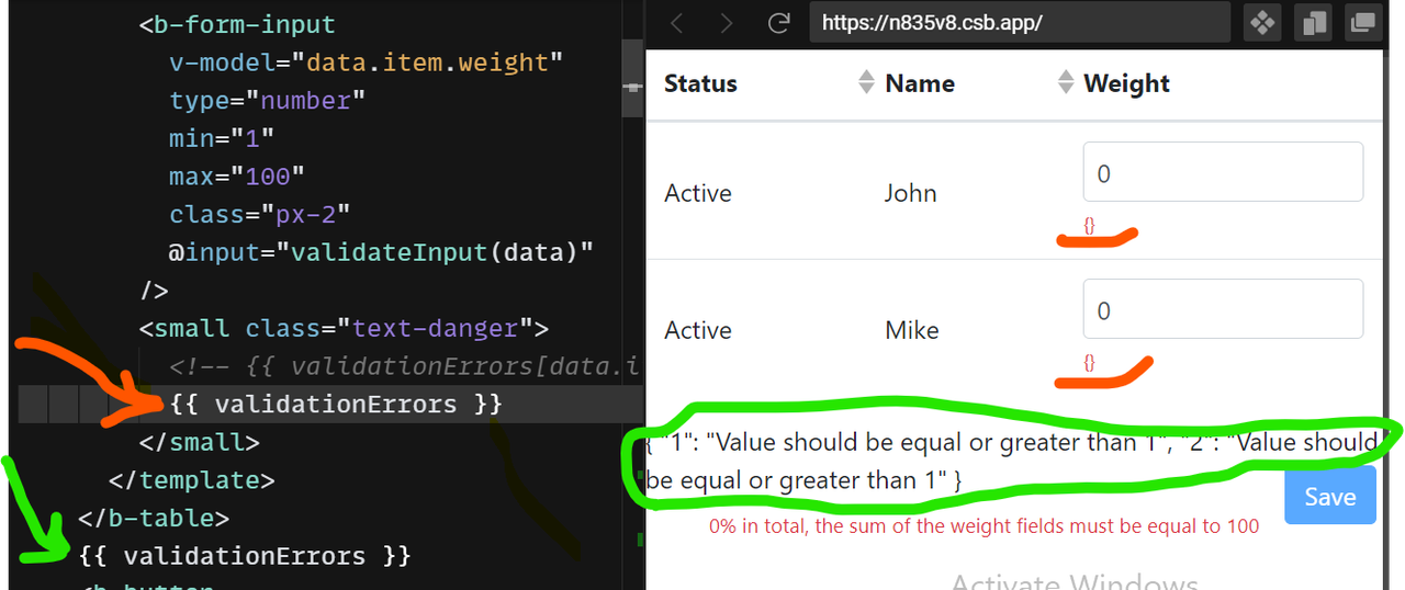 Javascript Vue Js Data Is Not Updated Inside Computed Generated Elements Stack Overflow