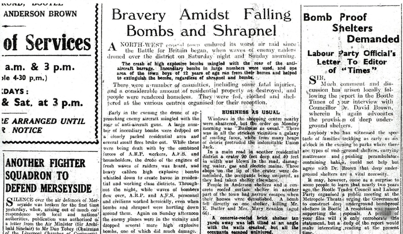 Bootle Blitz Help please. - Bootle Times News