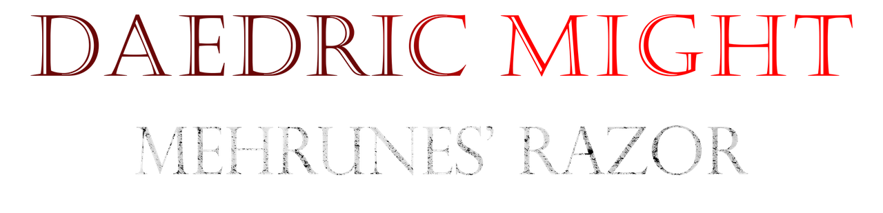 Daedric Might - Mehrunes Razor overhaul at Oblivion Remastered Nexus ...