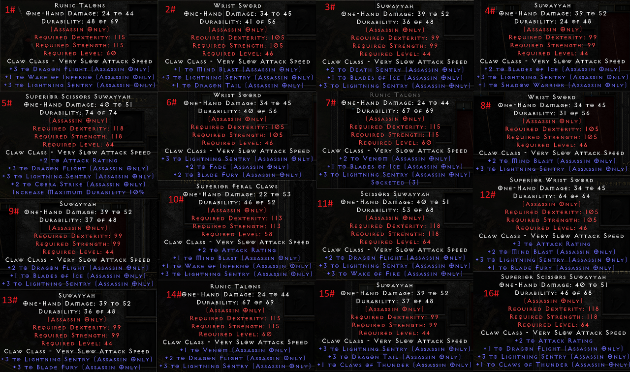 Claw Bases - Topic - d2jsp