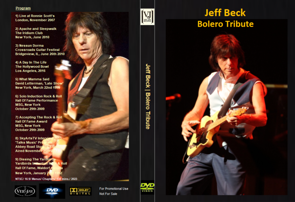 Jeff Beck Bolero Tribute cover cap 2 — Postimages