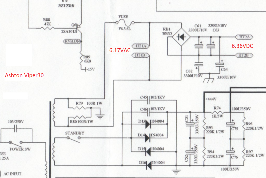 Confusing DC filament circuit