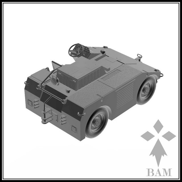 1/48 - SEPMA K35 French deck tow tractor 3D printed kit by BAM models ...