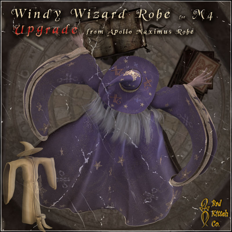 Windy Wizard Robe 2025 - Free Daz 3D Models