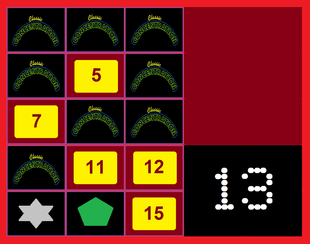 Classic Concentration Bonus Round 1 — Postimages