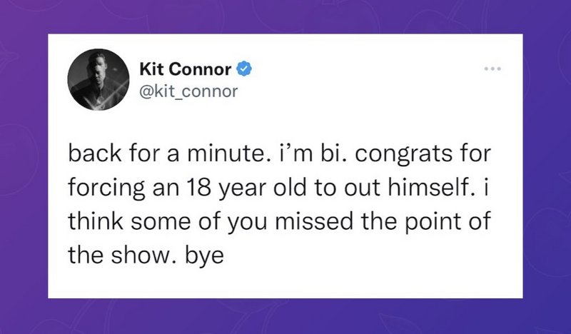 Palm-Plaza.com - ว้ายยยยน้อง Kit Connor ออกมาเปิดตัวว่าเป็นไบ ค่ะ