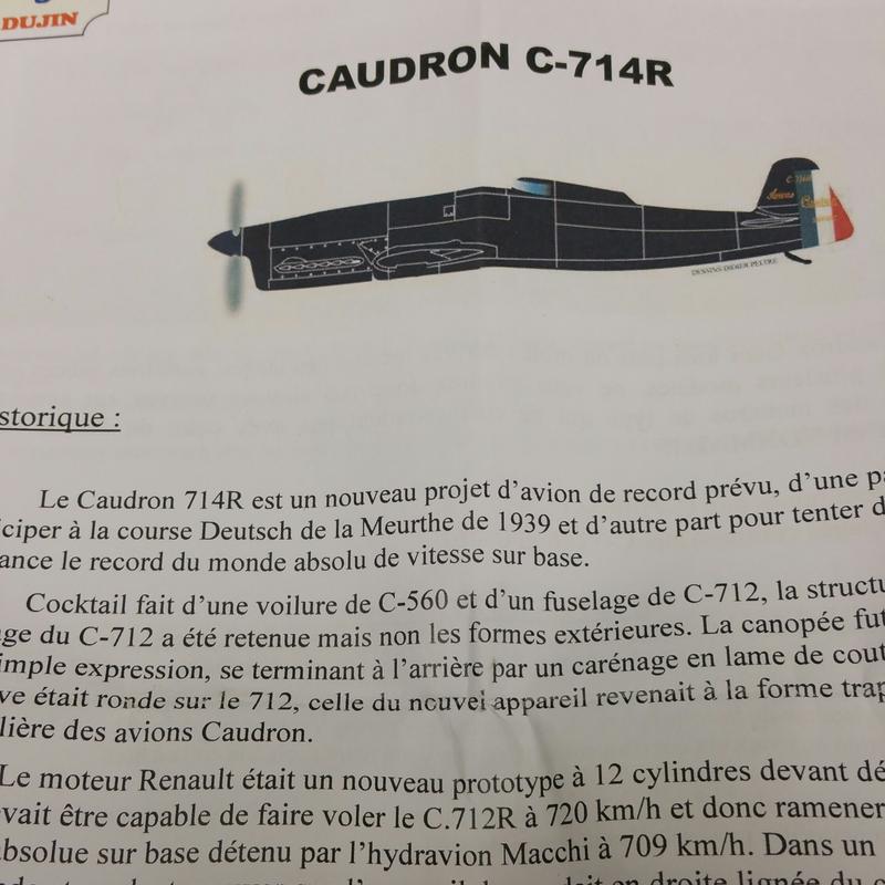 Caudron C-714R Racer...just because. - Work in Progress - Aircraft ...