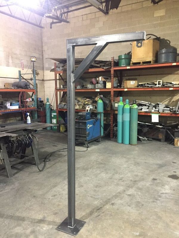 Mounting custom welded steel heavy bag stand : r/MuayThai