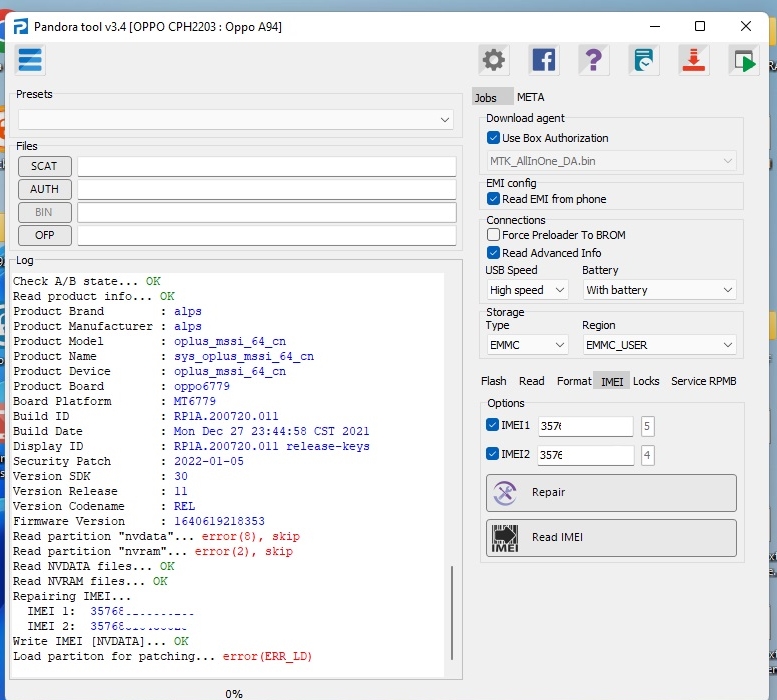 Oppo a94 cph 2203 imei problem ? [Solved] - GSM-Forum