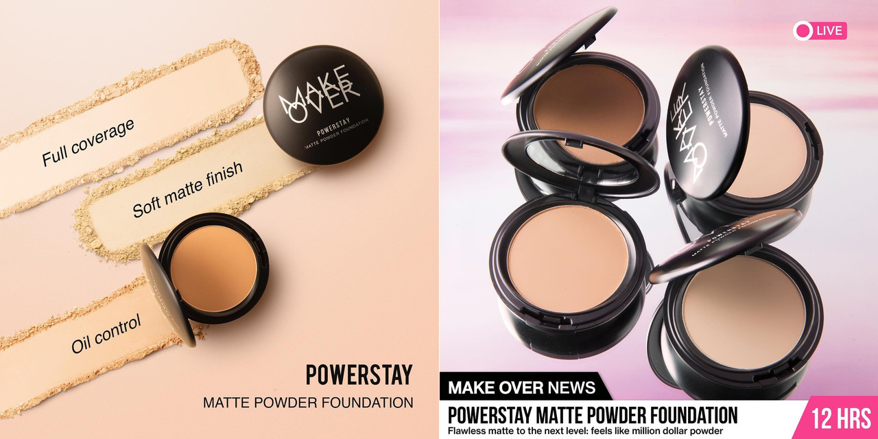 Jual Make Over Powerstay Matte Powder Foundation C31 Pink Beige di ...