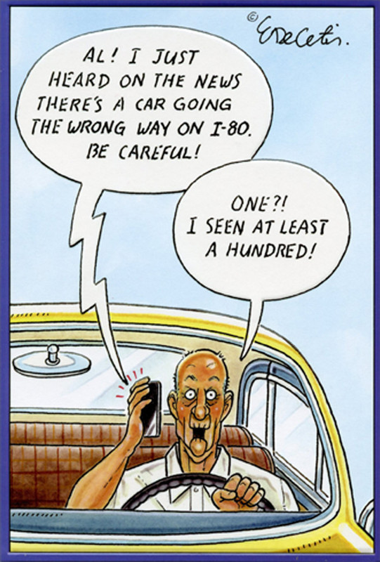 cd12643 wrong way driver eric decetis funny humorous birthday ca ...