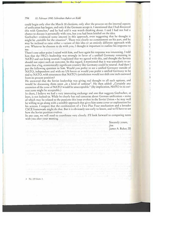 Document 08 Letter from James Baker to Helmut Kohl794 — Postimages