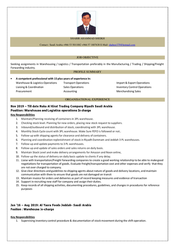 Resume Shabeer Ahmed Sheikh — Postimages