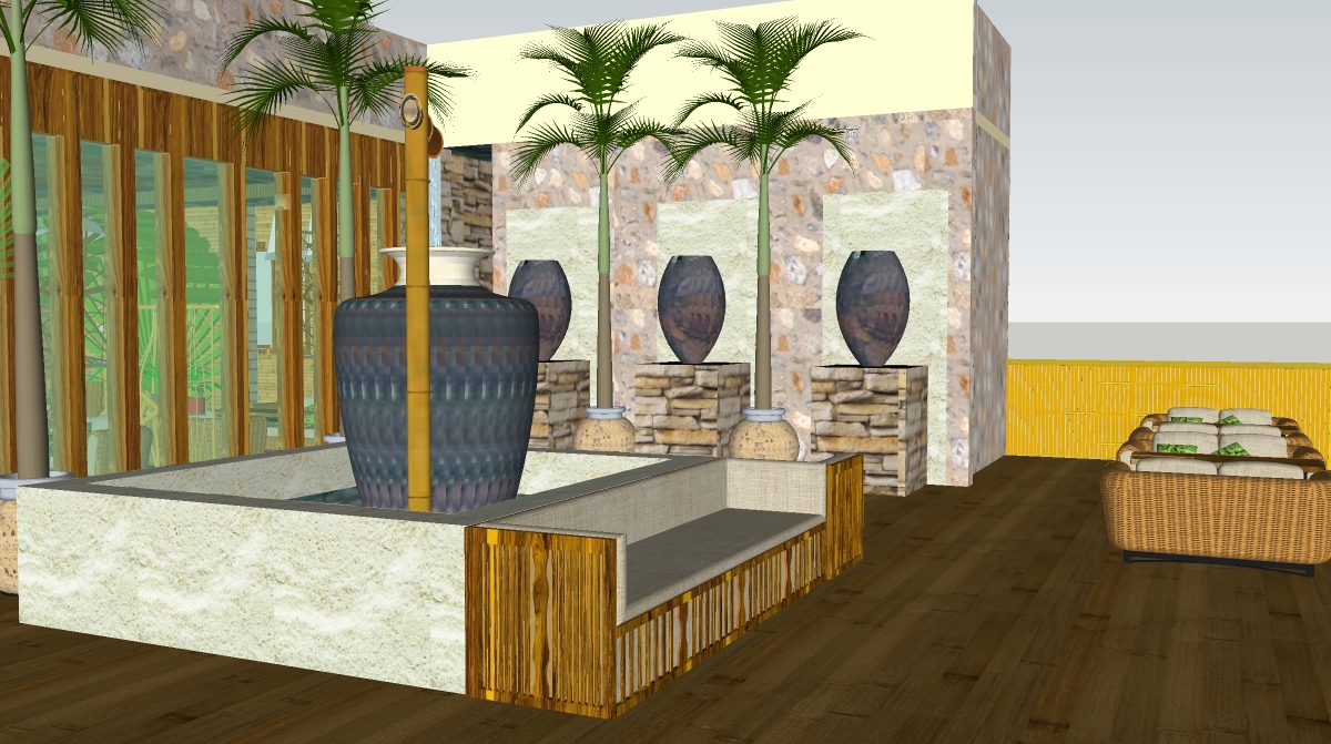 937 Interior Restaurant Sketchup Model Free Download