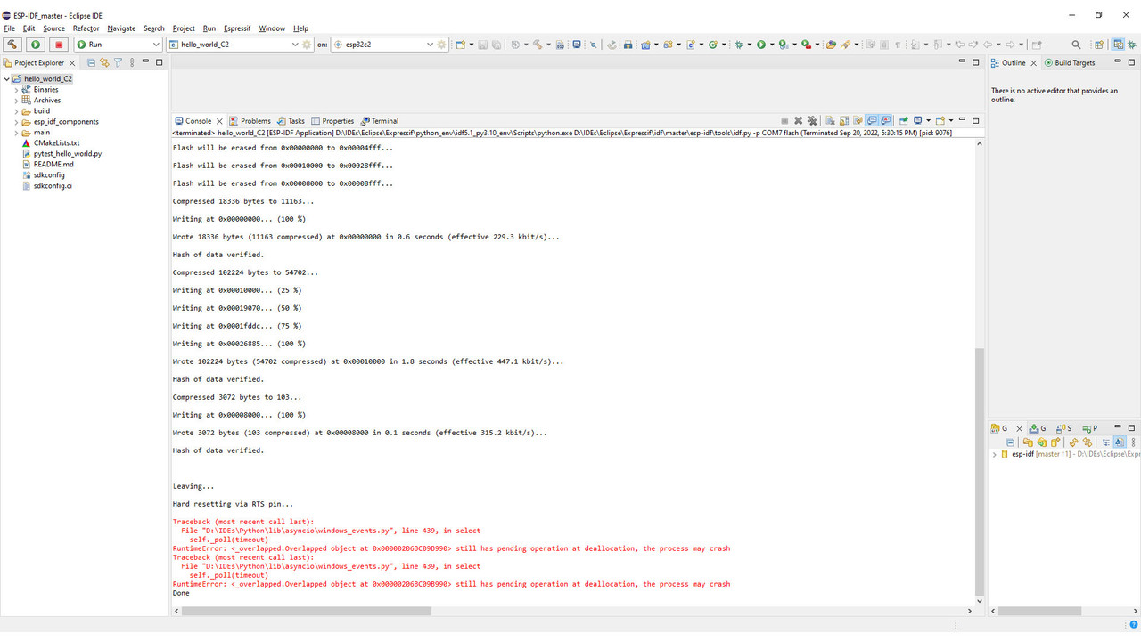 Esptool43 Error Pythonlibasynciowindowseventspy Line 439 In Select Selfpoll