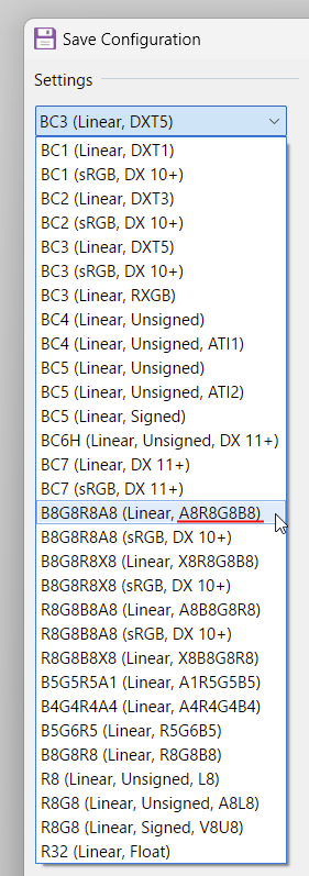 How do I save a .dds file as 32bit ARGB format - Paint.NET Discussion ... How do I save a .dds file as 32bit ARGB format - Paint.NET Discussion ...