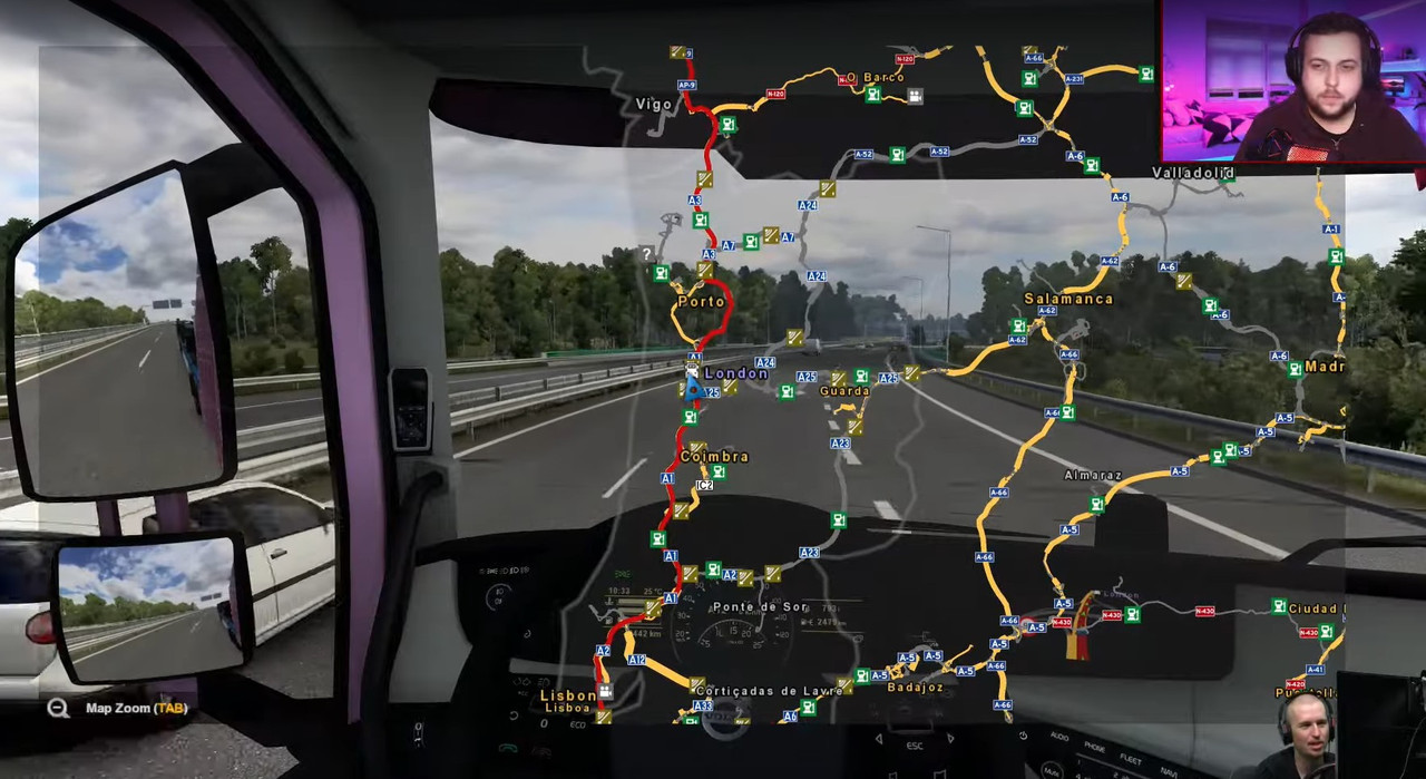 Map in game - SCS Software