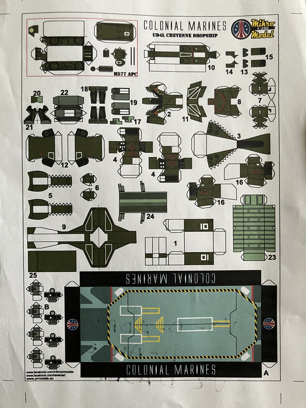 Cheyenne Dropship 1/72 Scratchbuilt/papercraft - Above the Karman Line ...