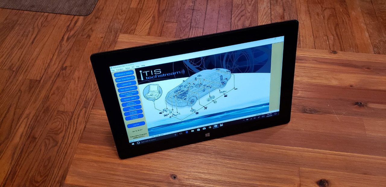 Techstream on a Windows Tablet | Toyota Sienna Forum - siennachat.com