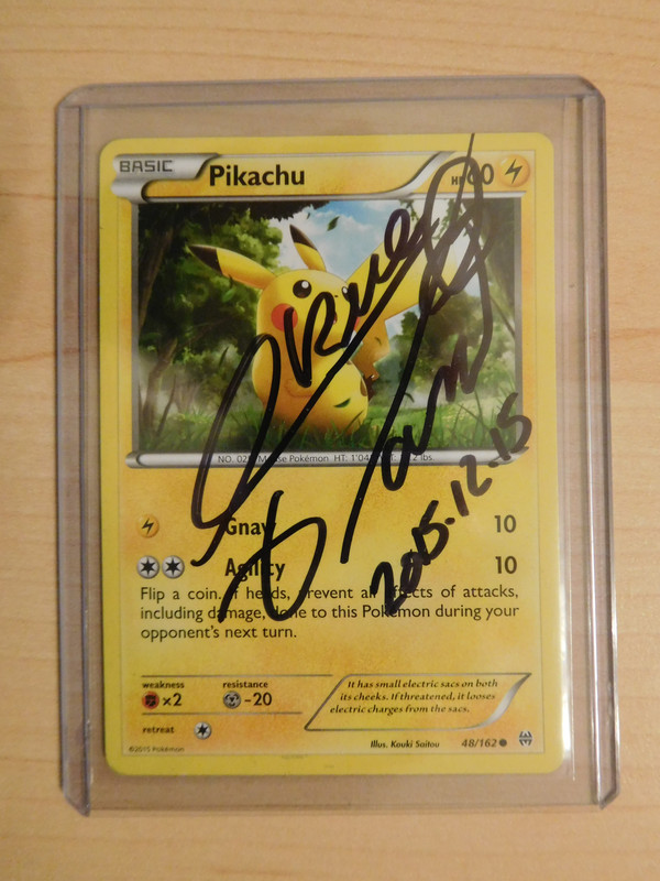 Autographed/signed Pokémon Products General Thread | Elite Fourum