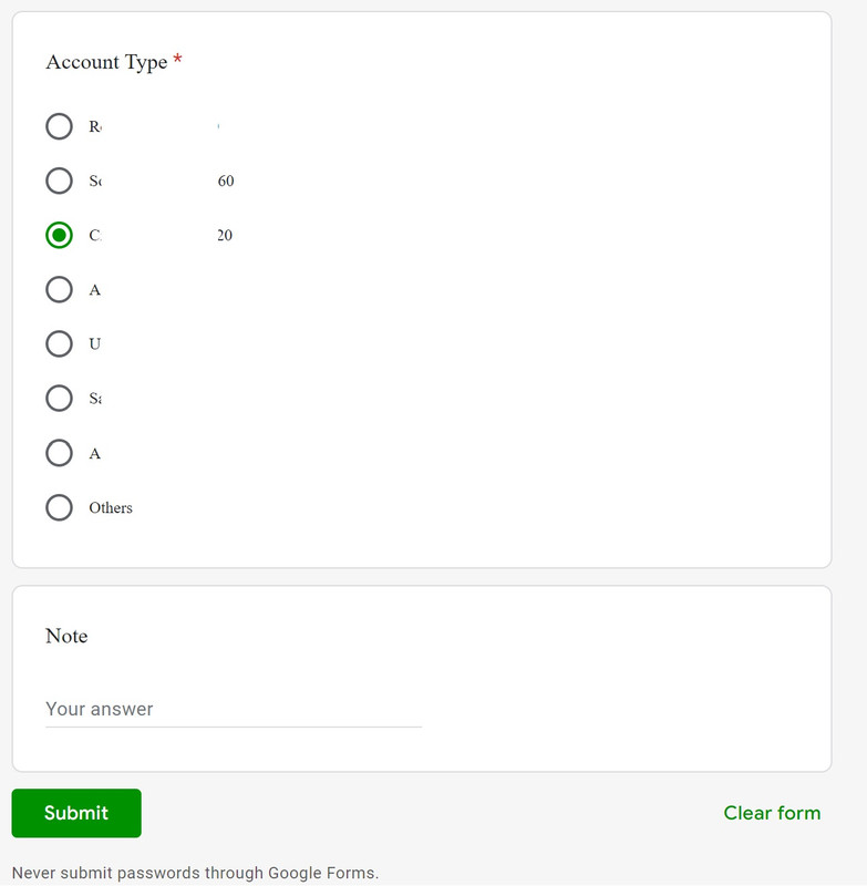 Google Form multiple choice layout : r/GoogleForms