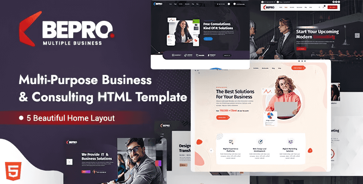 Bepro - Multipurpose Business HTML Template – Bliter GPL