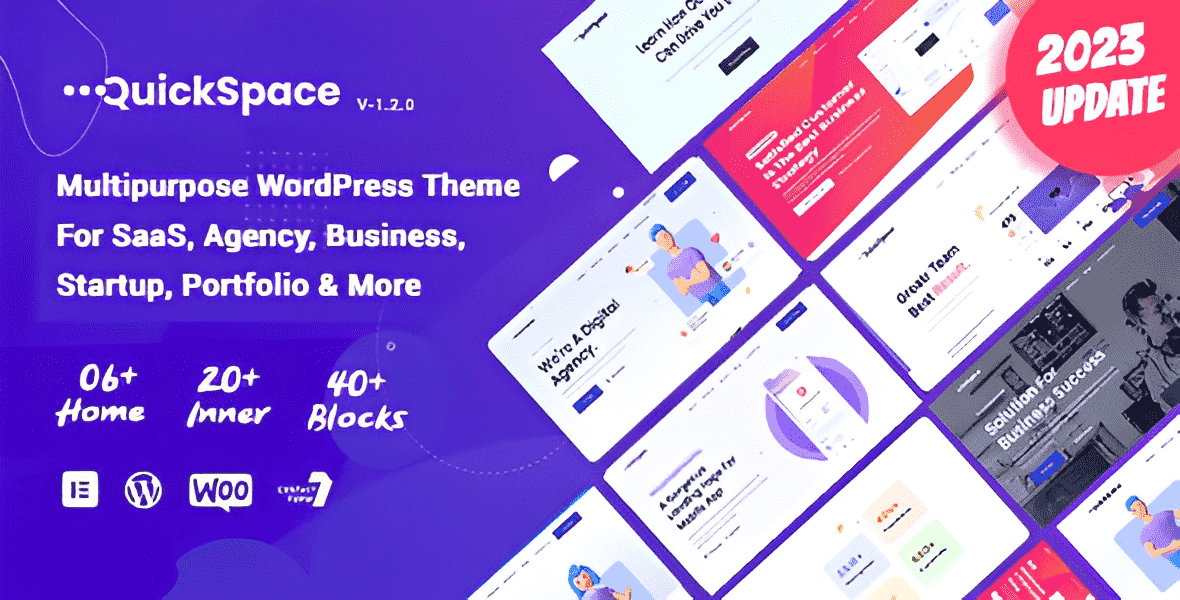 QuickSpace - Multipurpose WordPress Theme For SaaS Agency – Bliter GPL