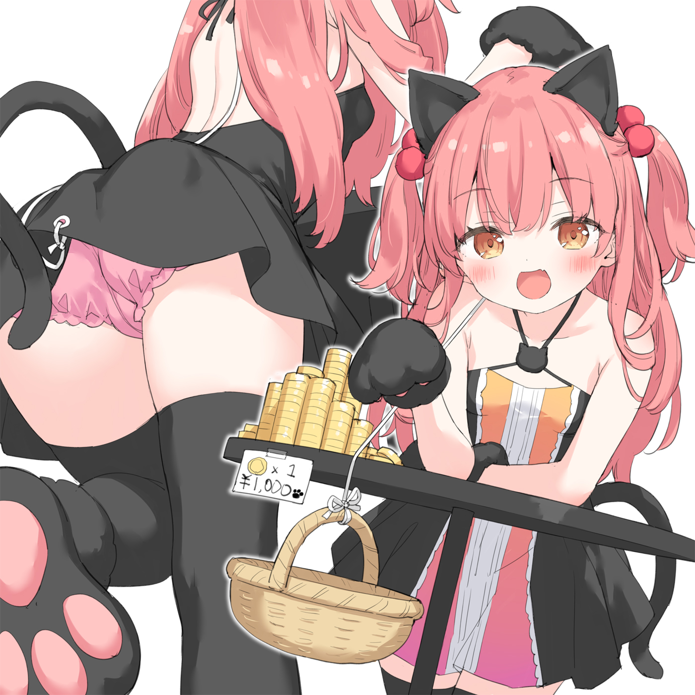 [yande 1171821 himeno nanako]animal ears ass dress kani biimu loli mikane sebiri nekomimi no bra ...