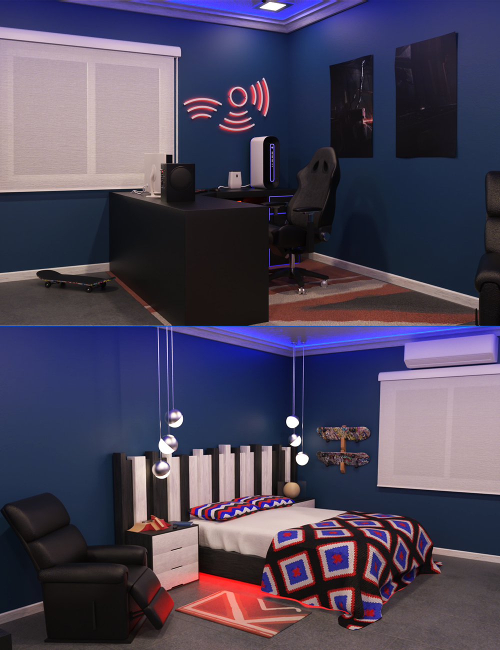 Gaming Room 2025 - Free Daz 3D Models