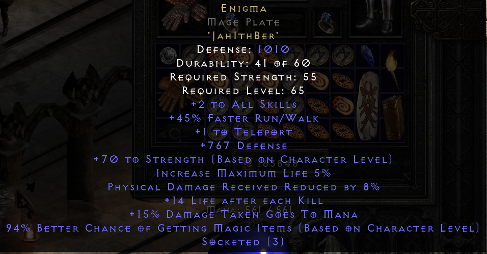 Enigma Mage Plate - Topic - d2jsp